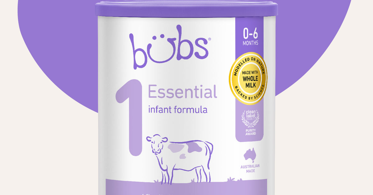 Bubs Essential Cows Milk Infant Formula Stage 1 – Bubs Australia