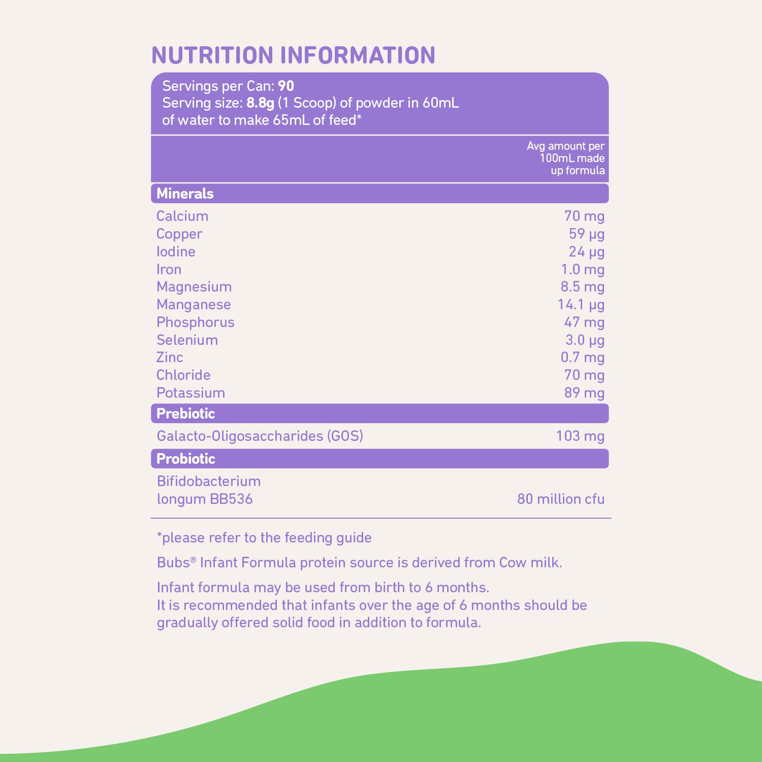 Bubs Organic® Grass Fed Infant Formula Stage 1 – Bubs Australia