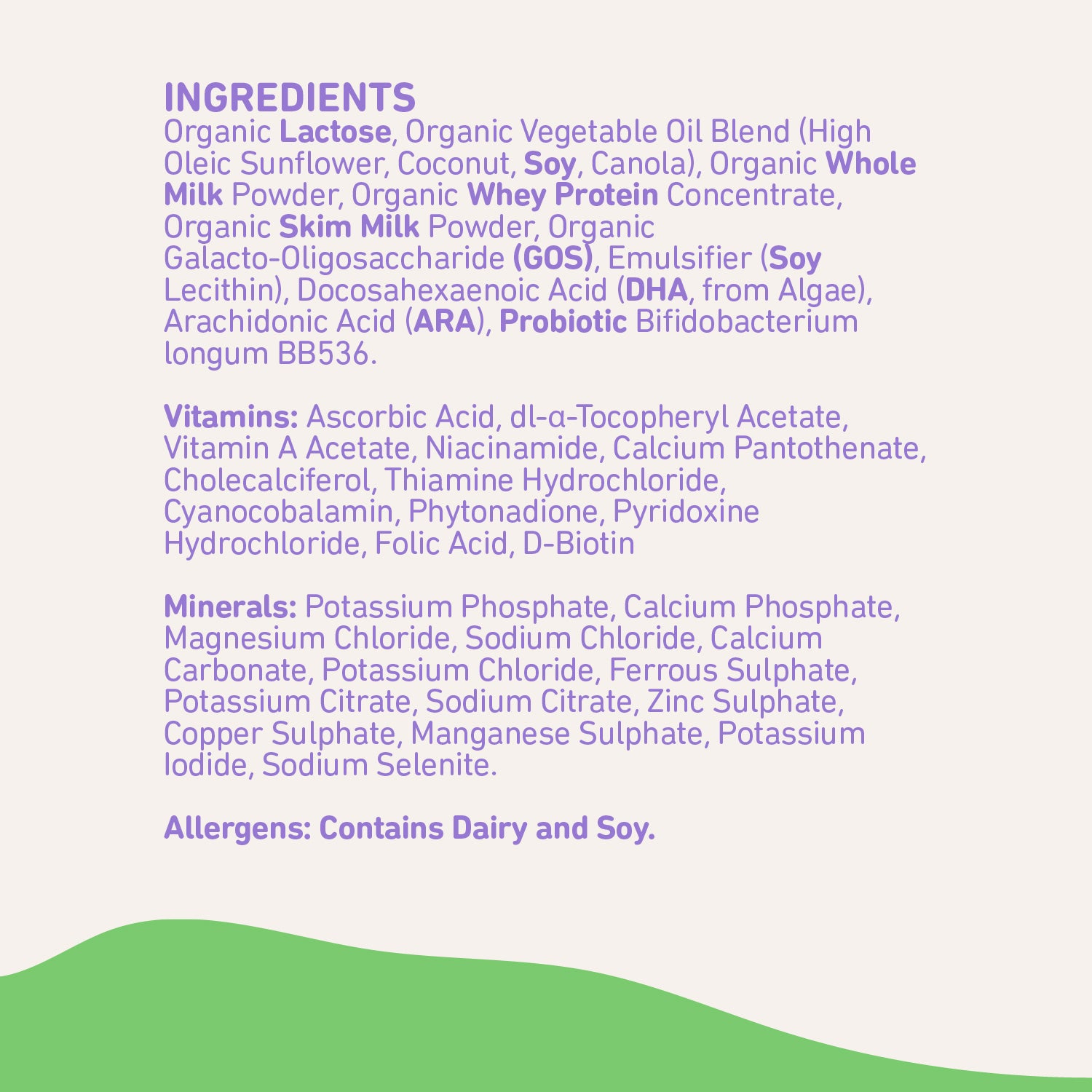 Bubs Organic® Grass Fed Infant Formula Stage 1 – Bubs Australia