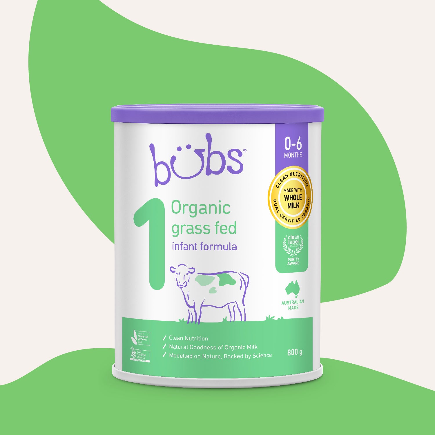 Bubs Organic® Grass Fed Infant Formula Stage 1 – Bubs Australia