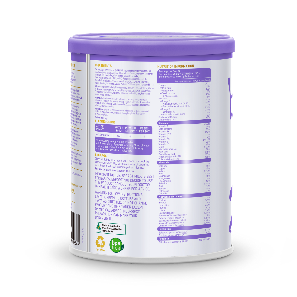 Bubs Supreme™ Toddler Drink Stage 3 – Bubs Australia