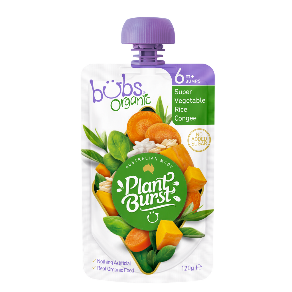 Bubs® Organic Super Vegetable and Rice Congee – Bubs Australia