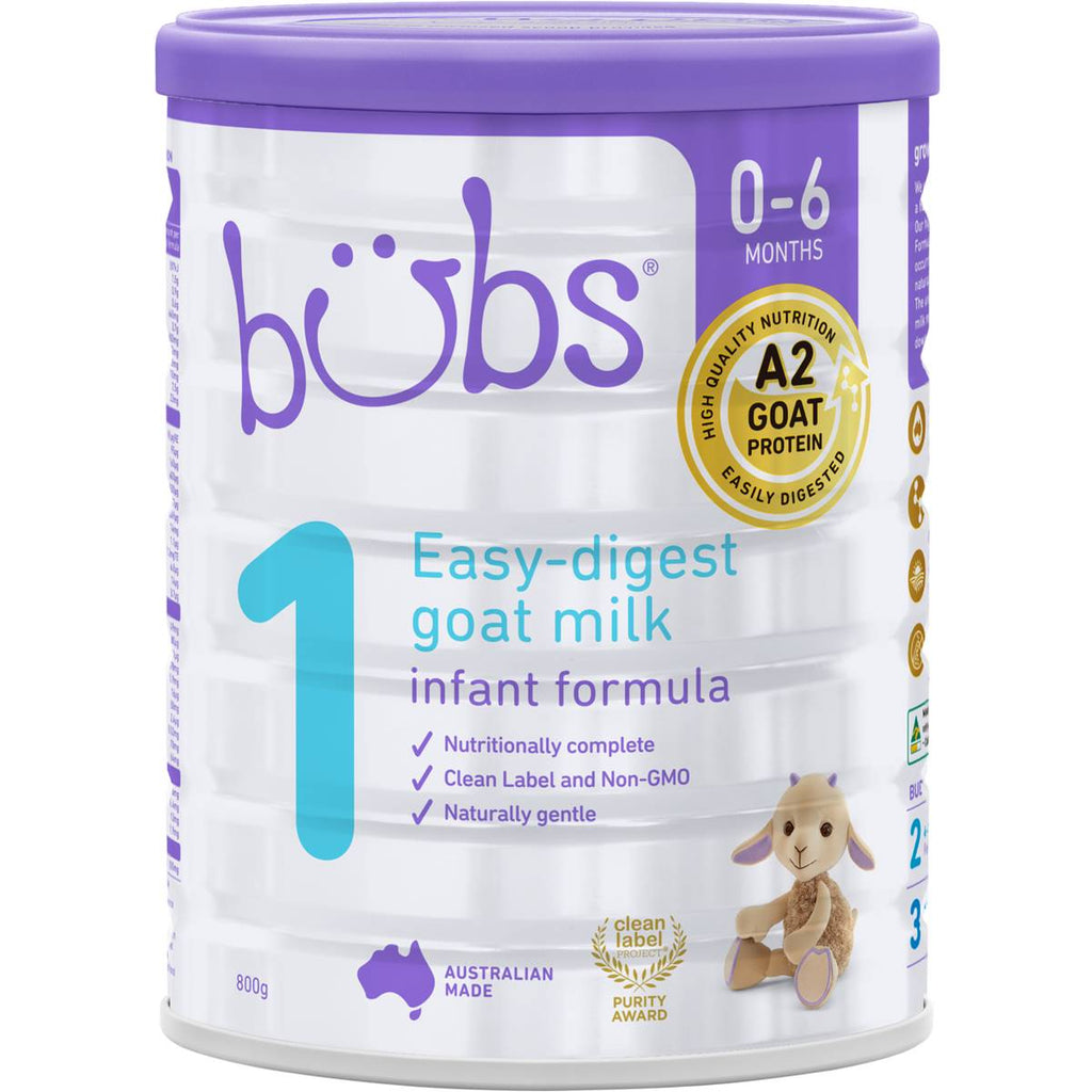 Bubs® Goat Milk Infant Formula Stage 1 – Bubs Australia